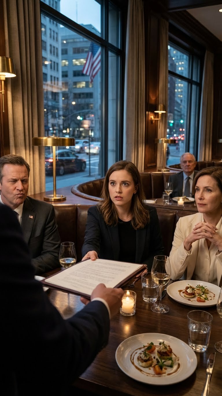 THE SERVER SET A $3,450 FOLDER BY MY WATER GLASS— AND MY MOTHER SMILED ...