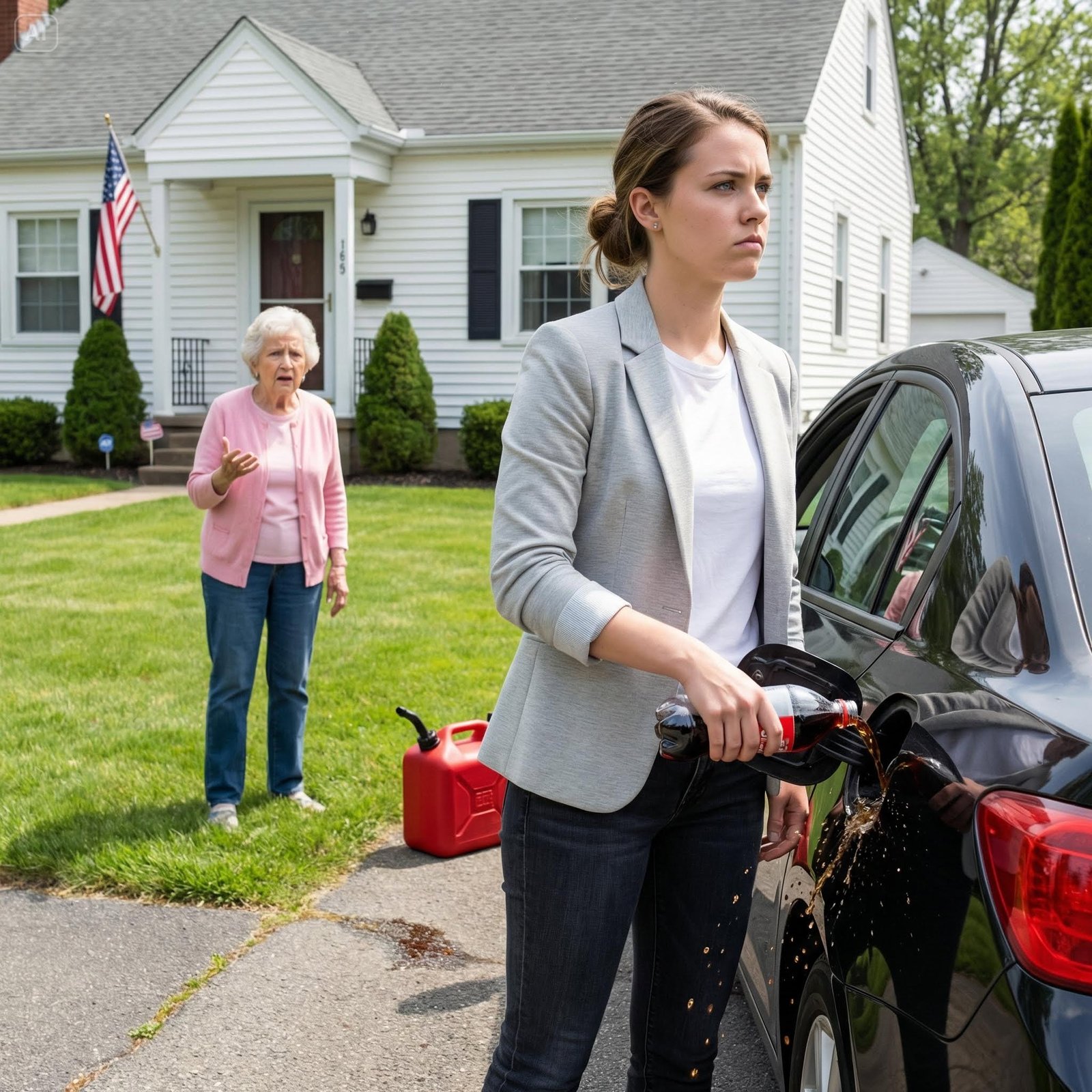 “Oops. Guess I poured soda into your gas tank.” My sister smirked. Mom ...